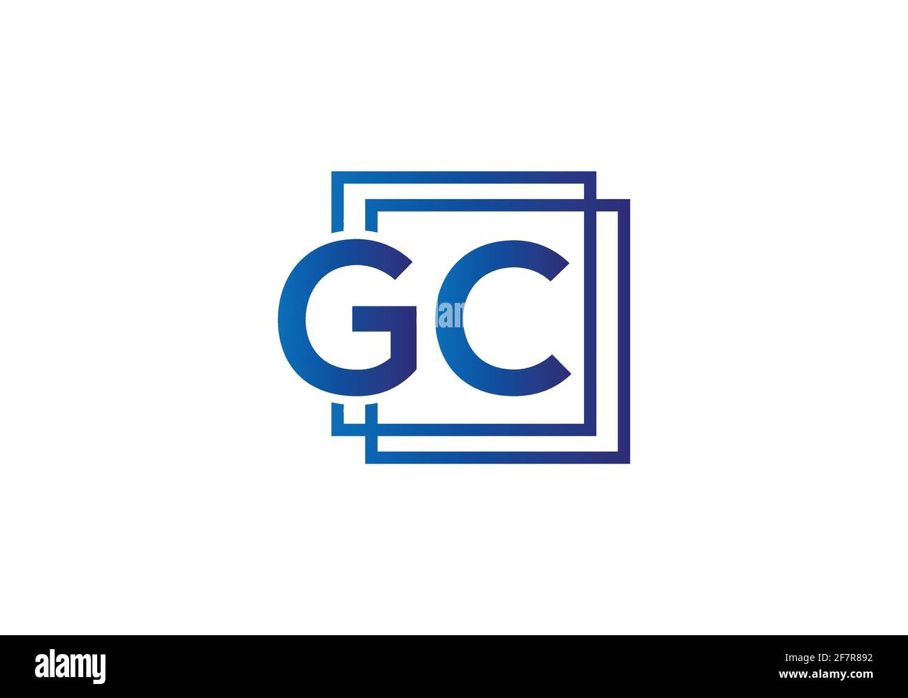 Initial GC Letter Creative Modern Business Typography Vector Template ...