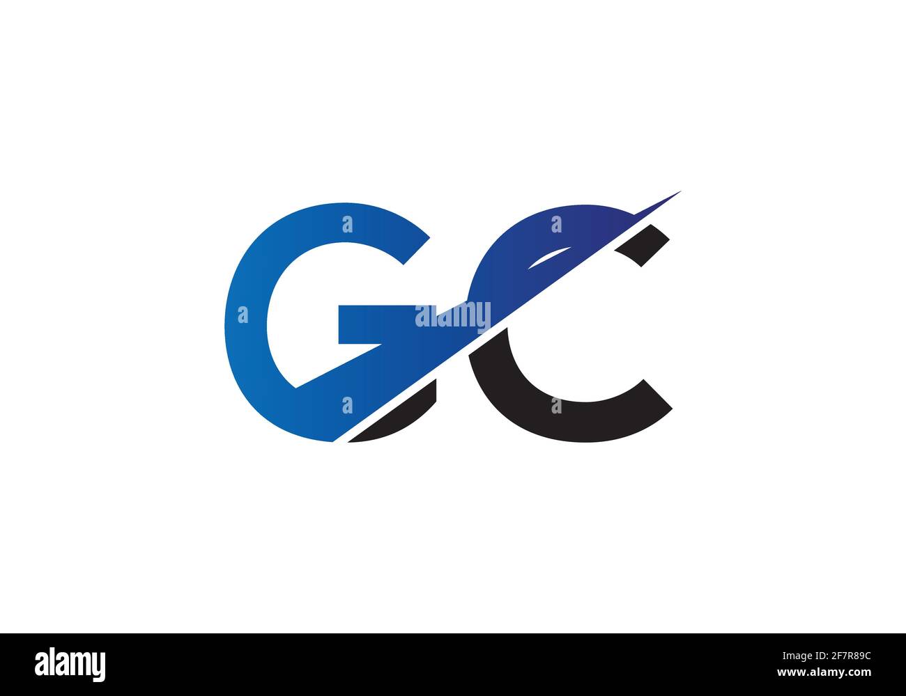 Initial GC Letter Creative Modern Business Typography Vector Template ...