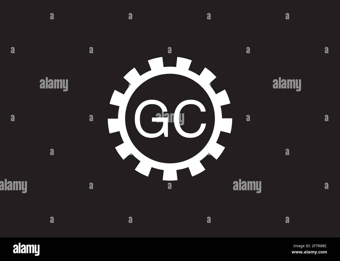 Initial GC Letter Creative Modern Business Typography Vector Template ...