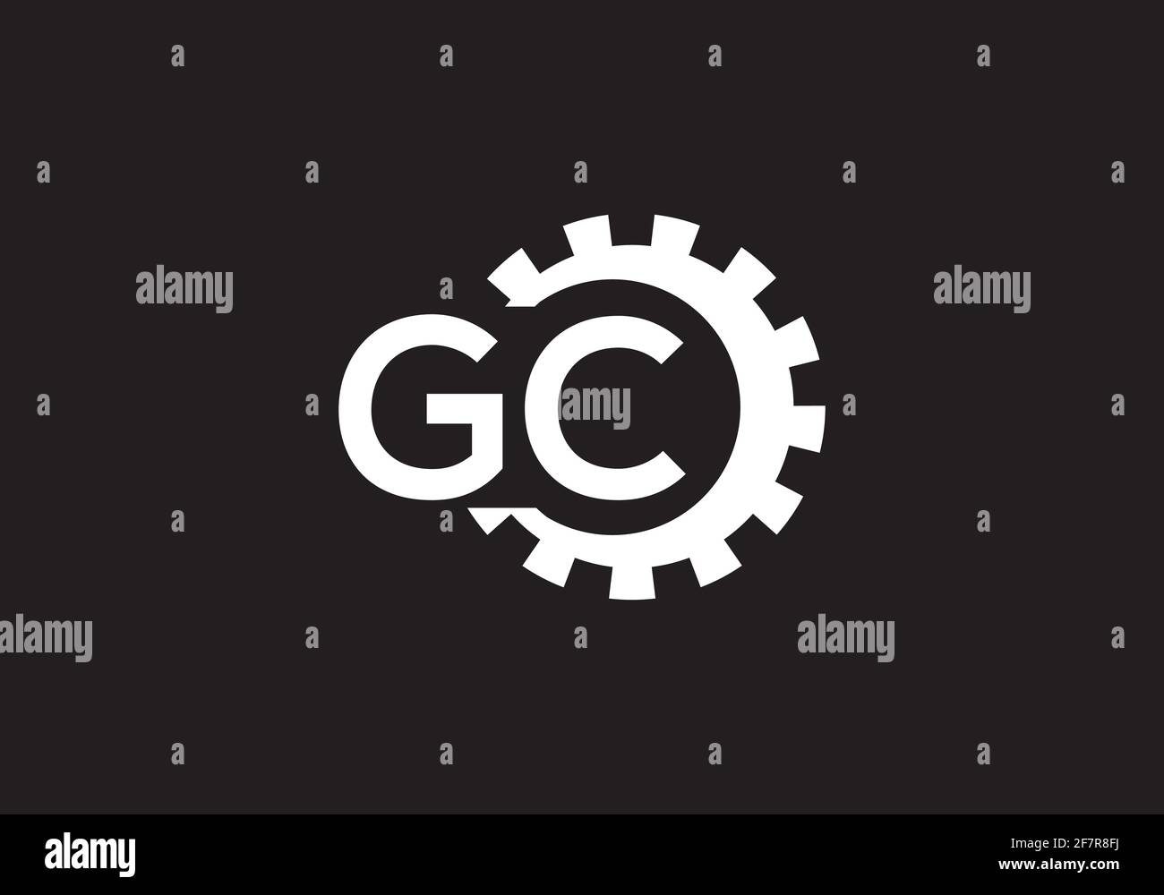 Initial GC Letter Creative Modern Business Typography Vector Template ...