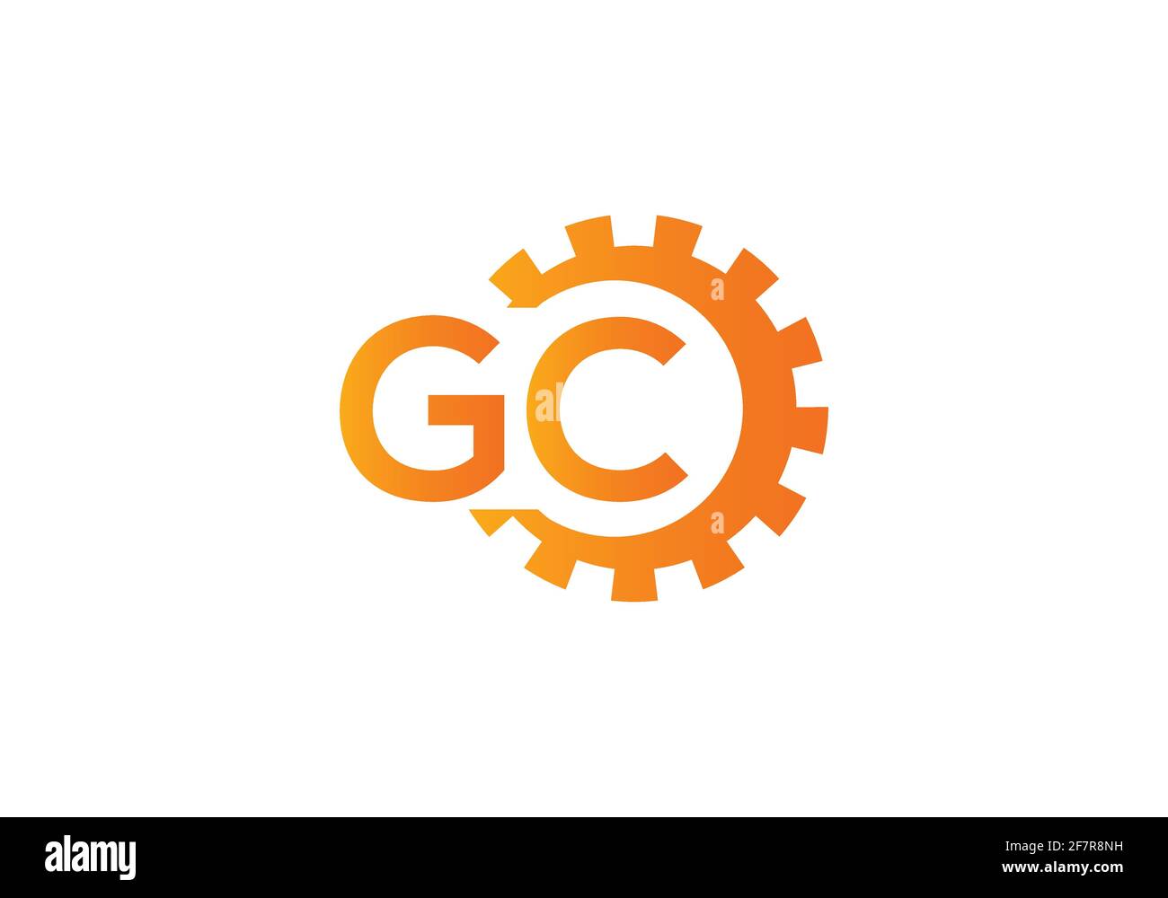 Initial GC Letter Creative Modern Business Typography Vector Template ...