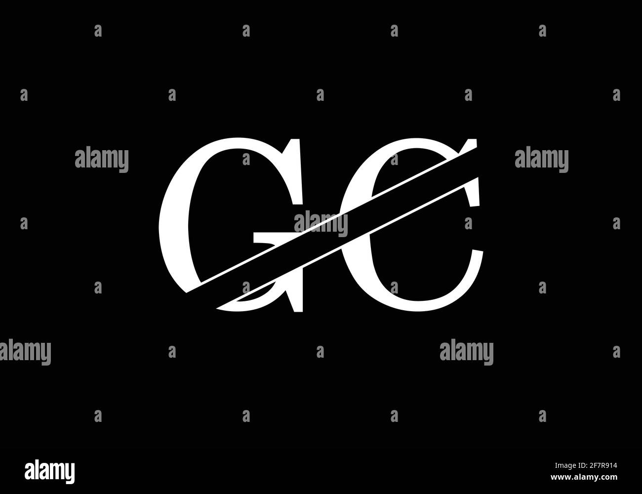 Initial GC Letter Creative Modern Business Typography Vector Template ...
