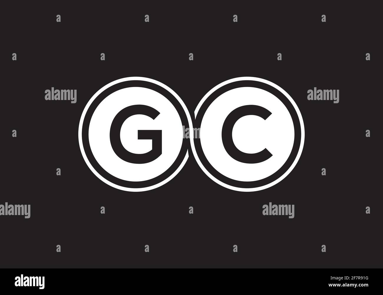 Initial GC Letter Creative Modern Business Typography Vector Template ...