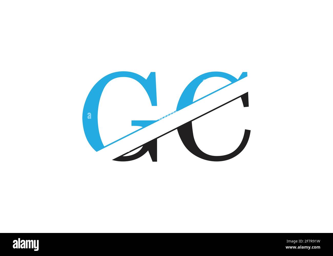 Initial GC Letter Creative Modern Business Typography Vector Template ...