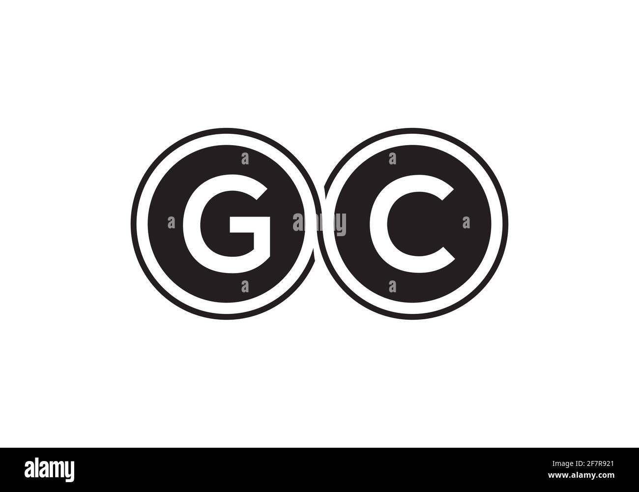 Initial GC Letter Creative Modern Business Typography Vector Template ...