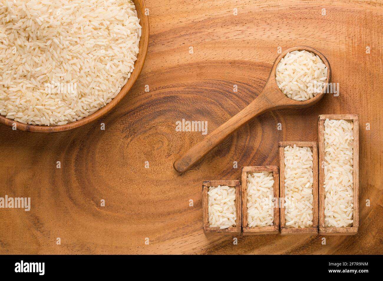 Raw white rice - Oryza sativa Stock Photo - Alamy