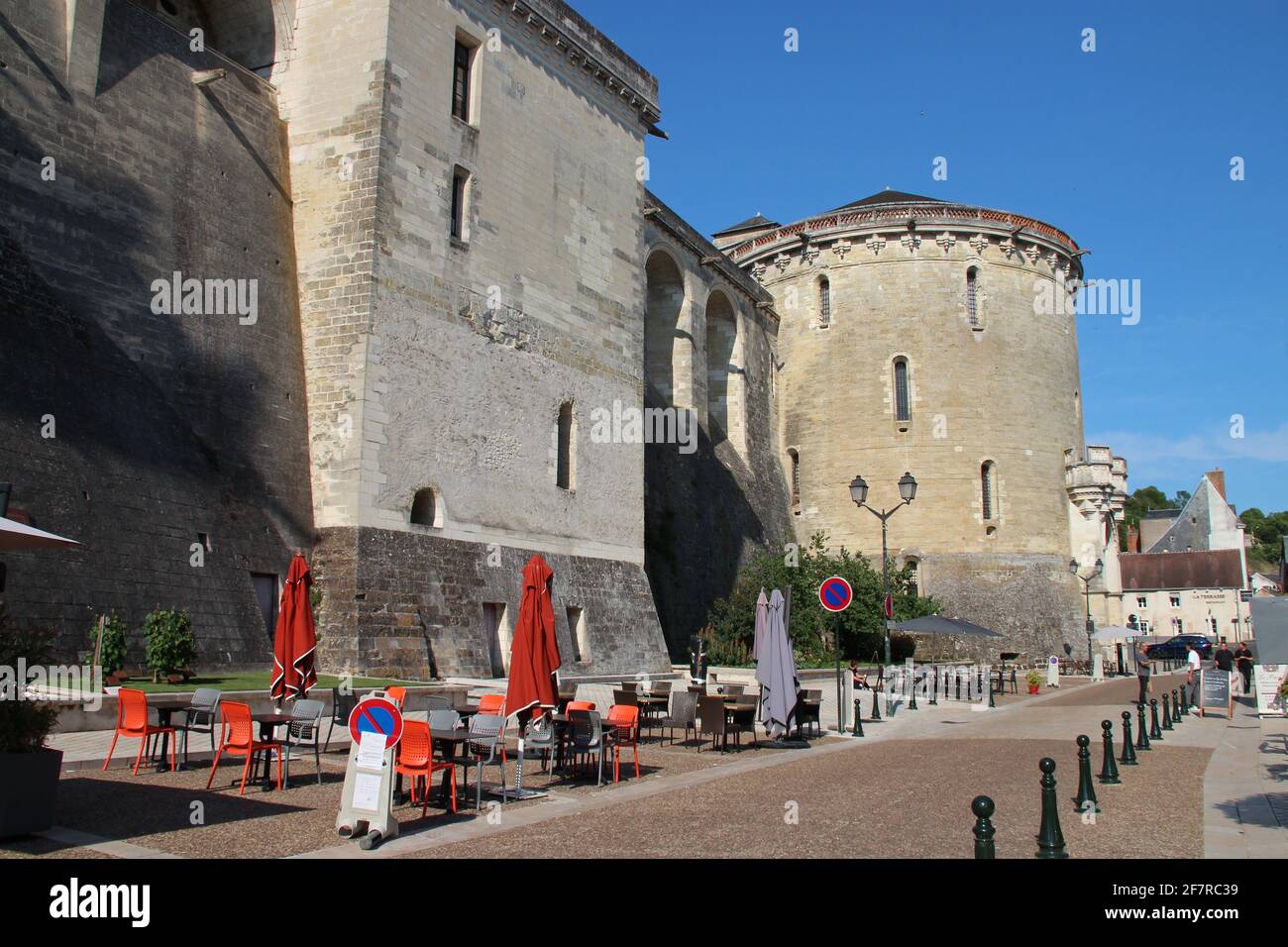 ramparts of a medieval and renaissance castle in amboise in france ...