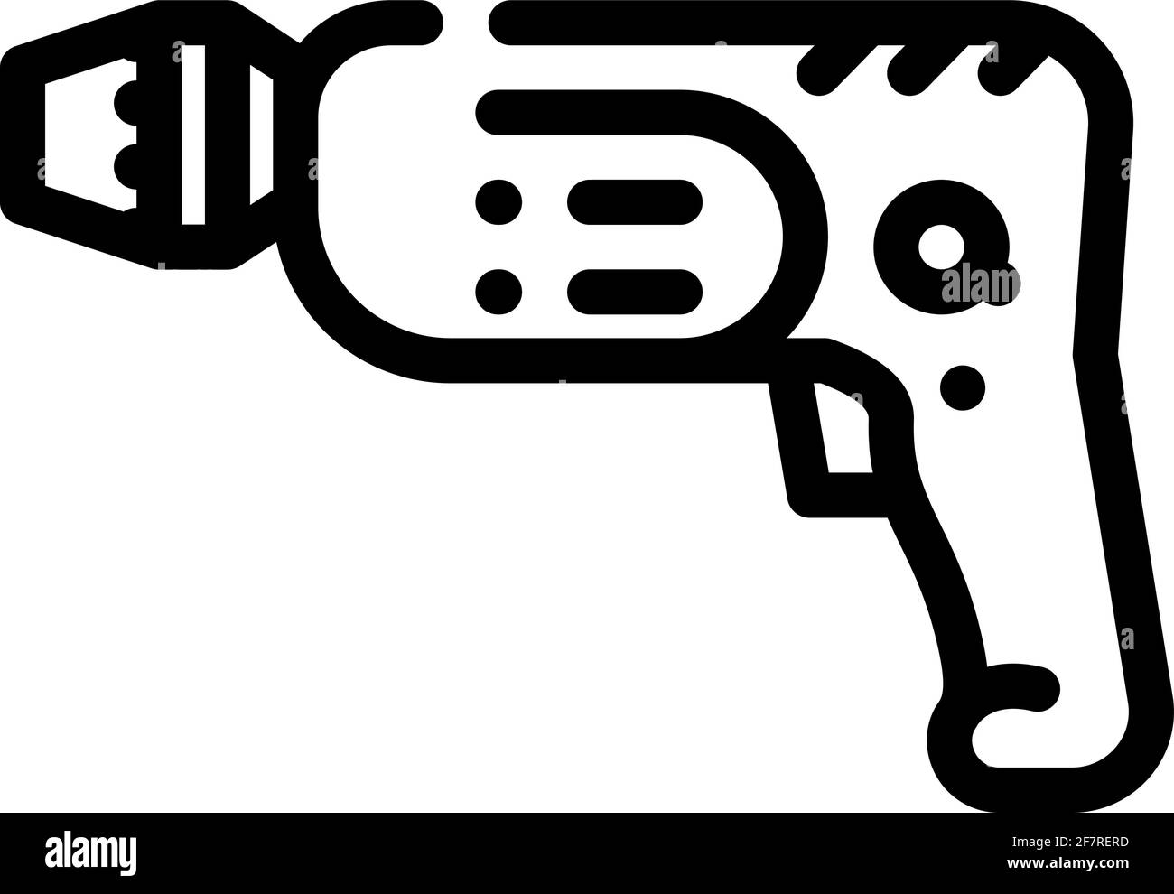 drill tool line icon vector illustration black Stock Vector Image & Art ...