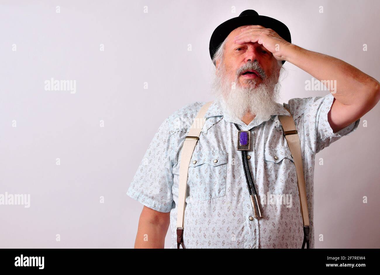 Mature bearded man suffering from hi-res stock photography and images ...