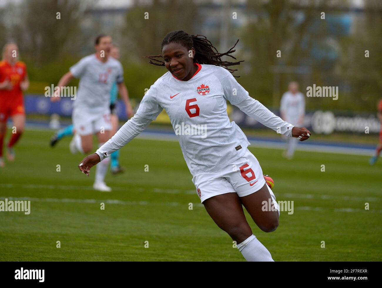 Cardiff Leckwith Stadium, 9th April 2021, UK: Canada's Deanne Rose ...