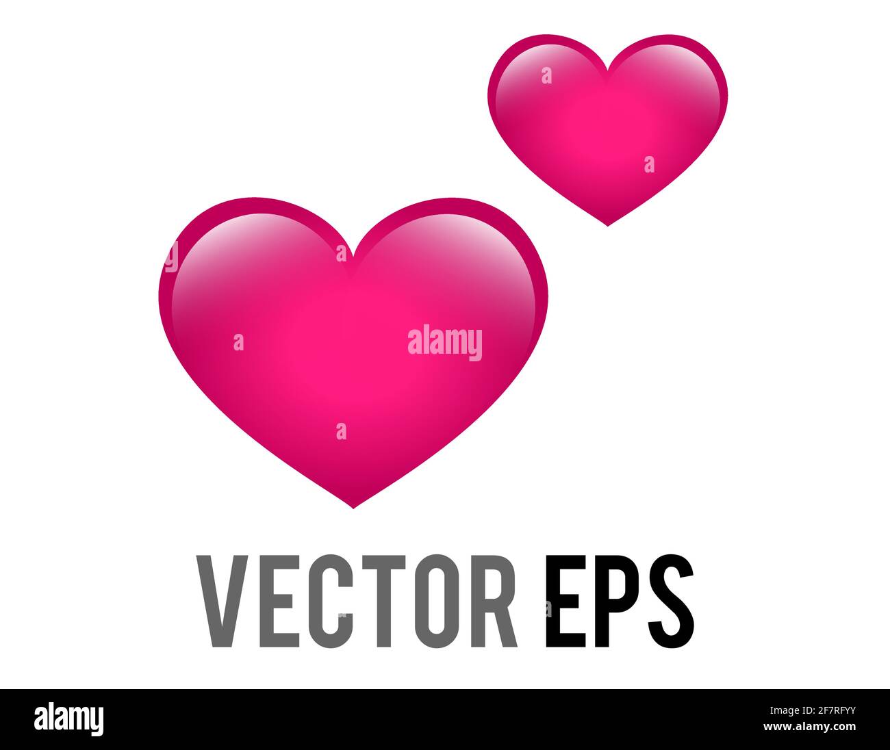Two hearts vector vectors hi-res stock photography and images - Alamy