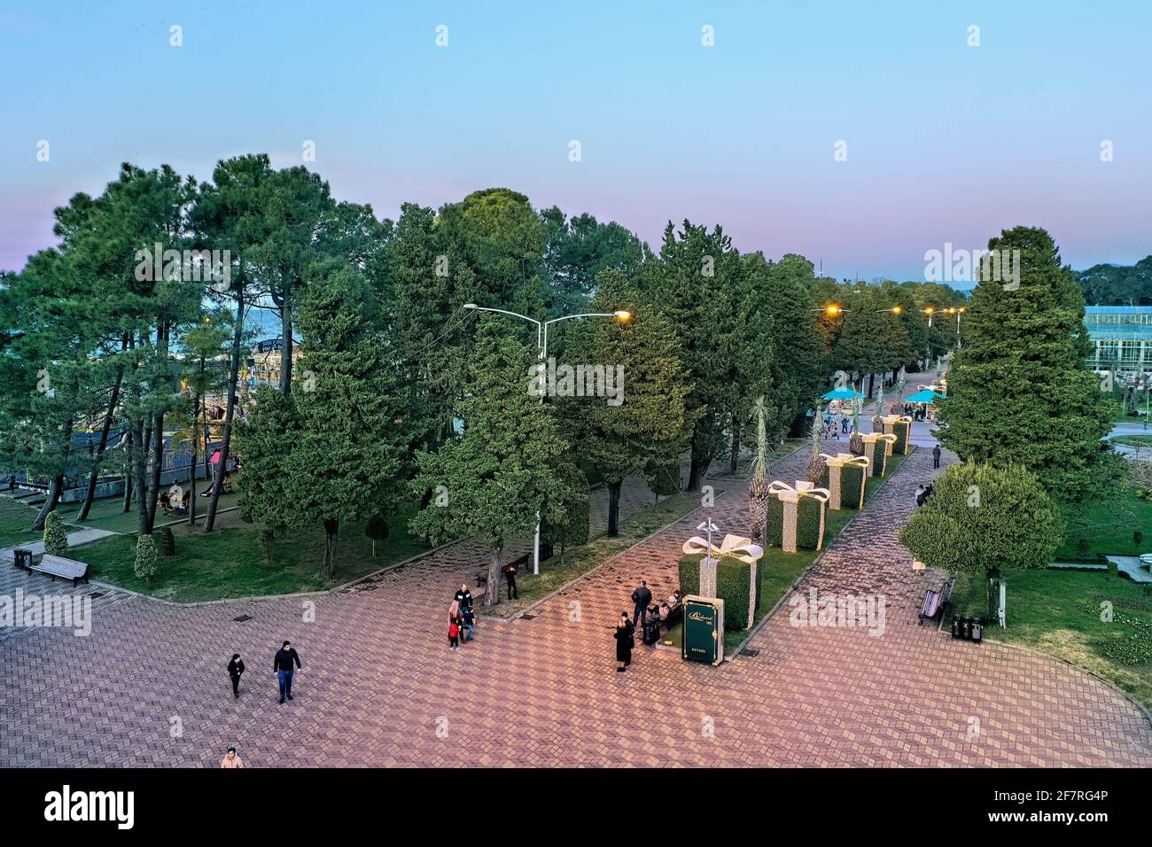 New year batumi tree decoration Stock Photo - Alamy