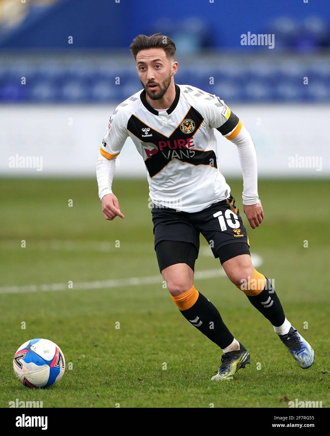 Newport County's Aaron Lewis during the Sky Bet League Two match at ...