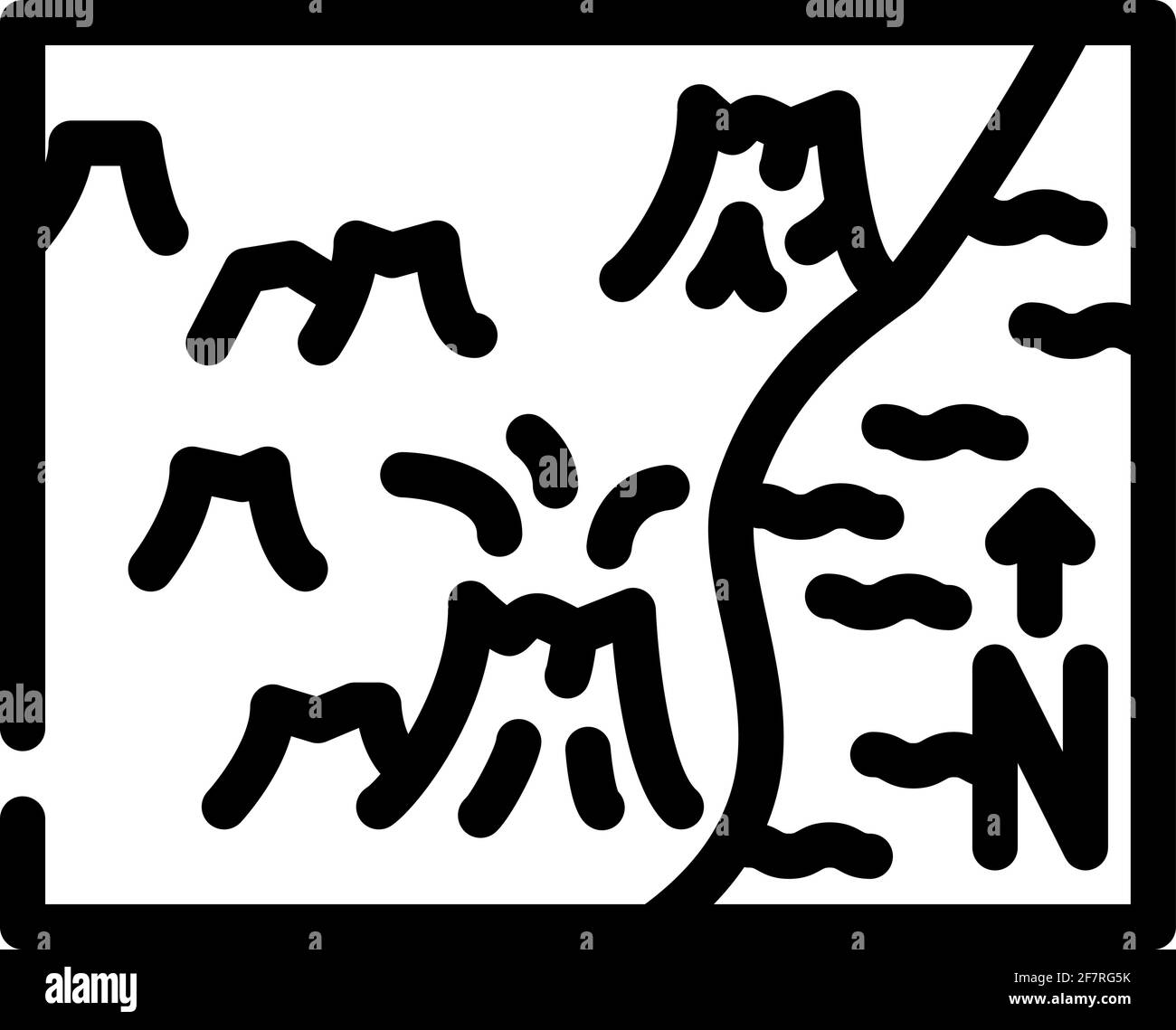 Formation of volcanoes illustration Black and White Stock Photos ...