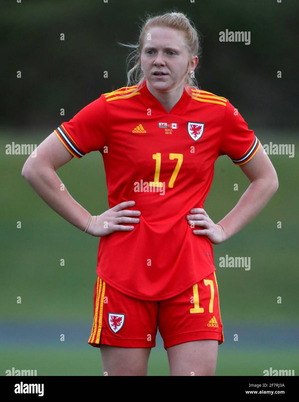 Wales' Ceri Holland during the women's international friendly match at ...