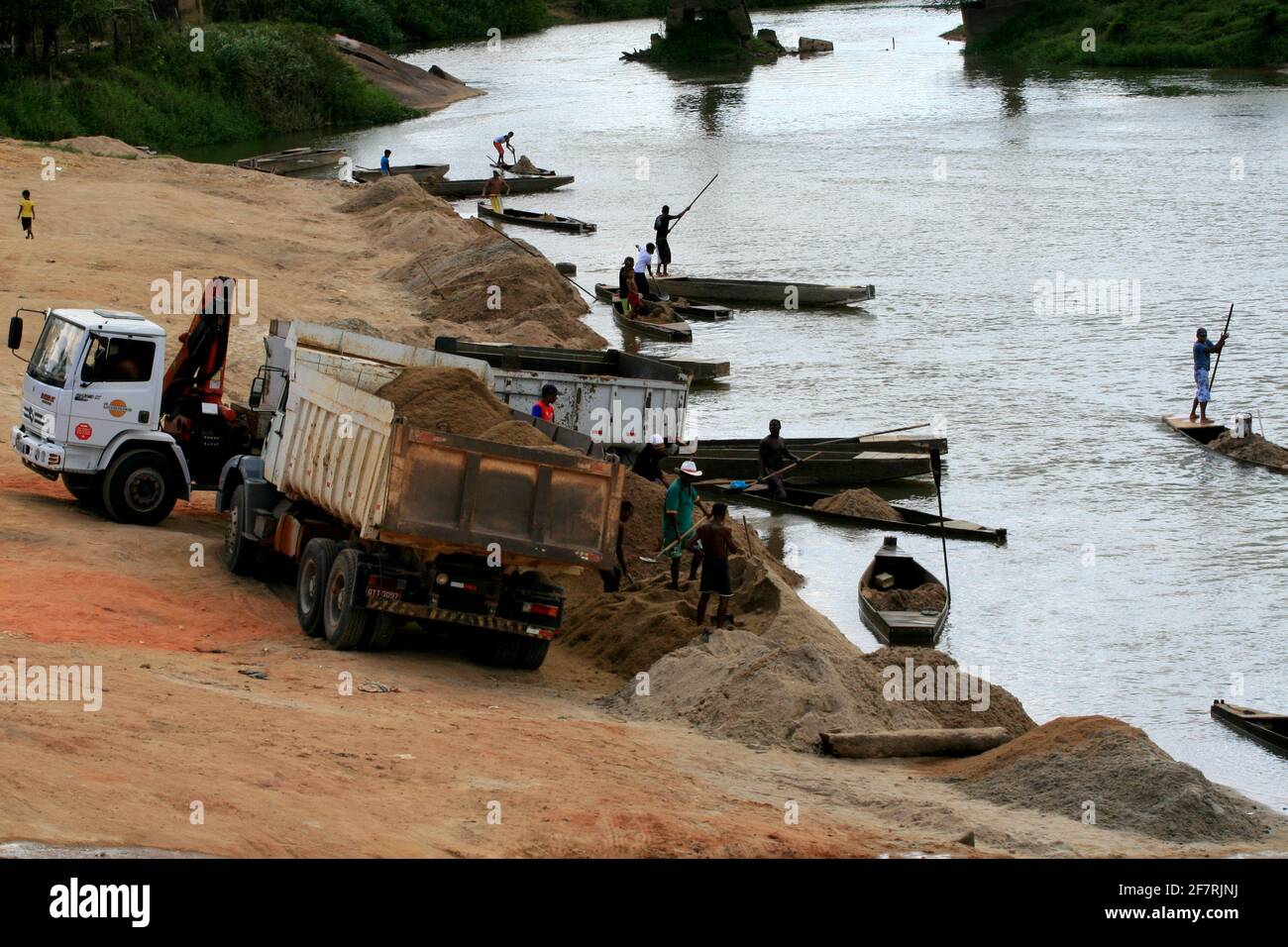 itamaraju, bahia / brazil - september 3, 2008: boat is seen ...