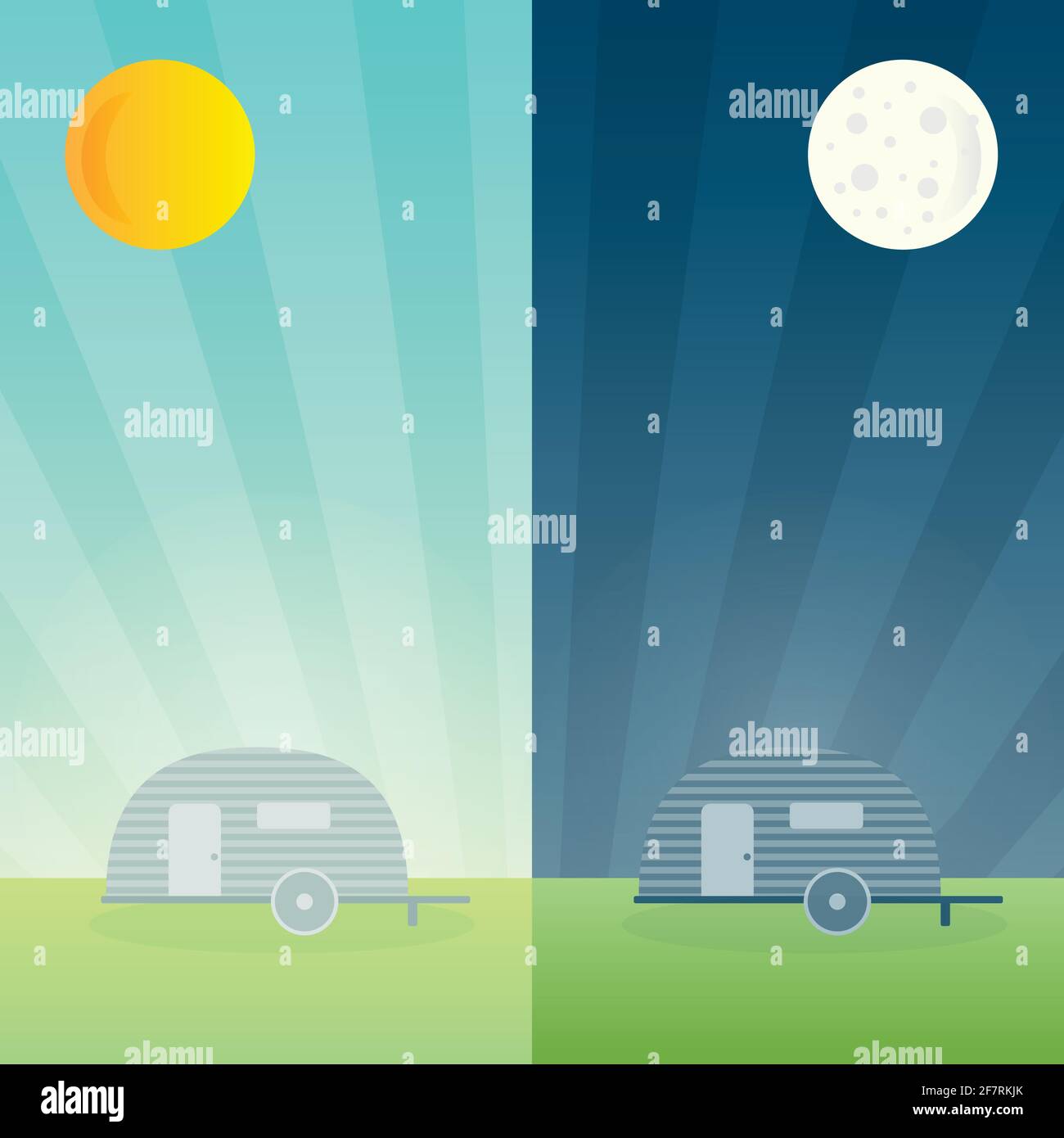 Happy camper night camp Stock Vector Images - Alamy