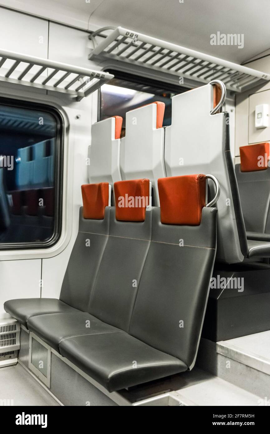 Train interior design hi-res stock photography and images - Alamy