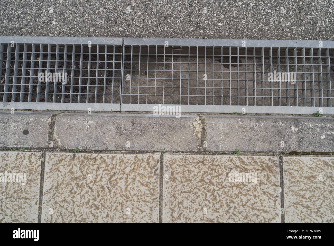 Stormwater drainage system on a city street Stock Photo - Alamy