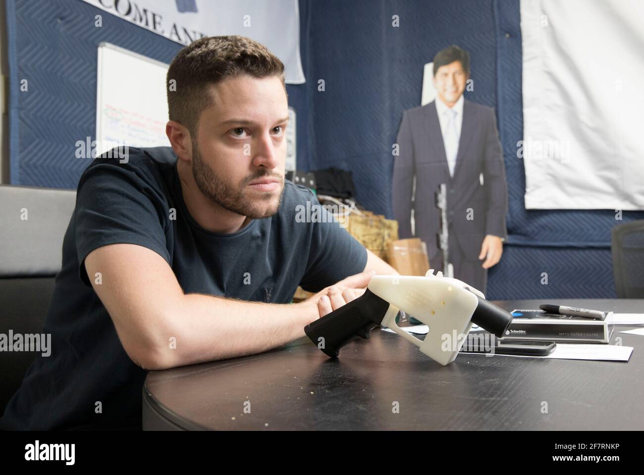 Austin-based 3D gun designer and gun activist CODY WILSON is shown in ...