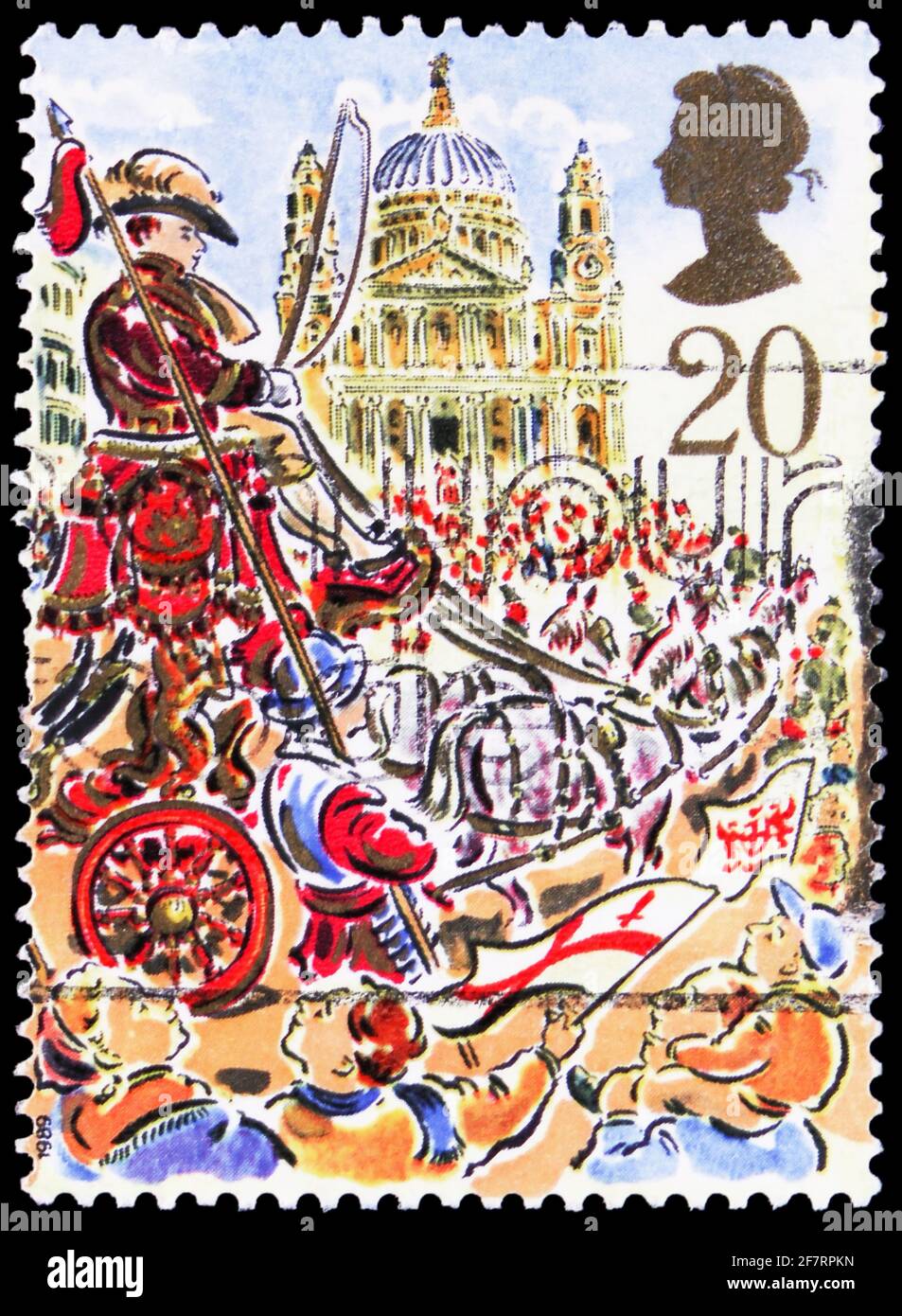 MOSCOW, RUSSIA - JANUARY 17, 2021: Postage stamp printed in United ...