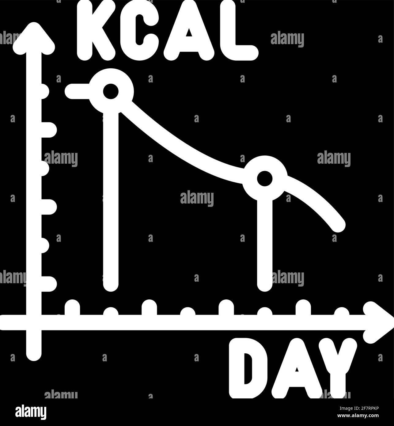 calorie reduction gradually glyph icon vector illustration Stock Vector ...