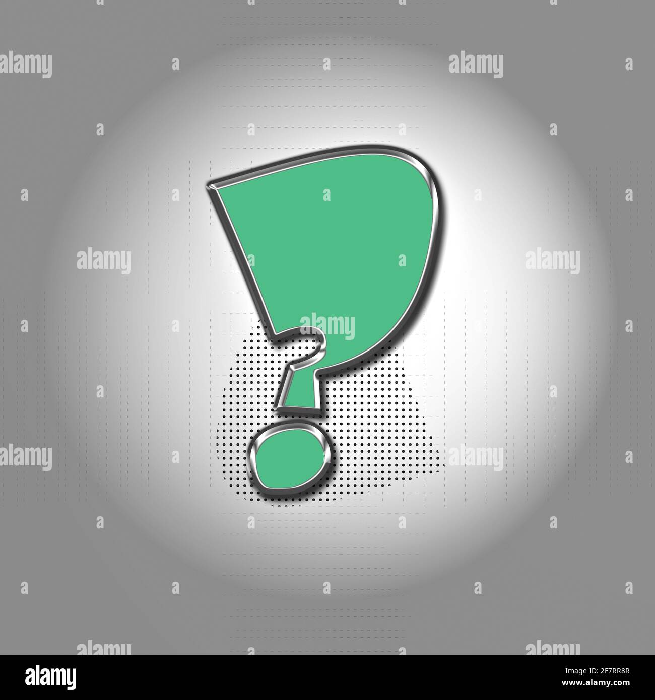 colorful and dainty question mark in color as capital letter Stock ...