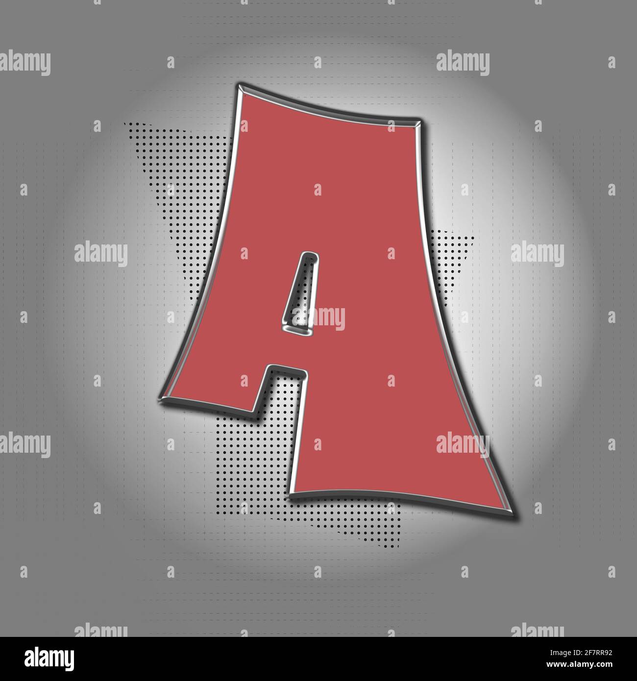 square graphic: colorful and dainty capital letter with the upper-case ...