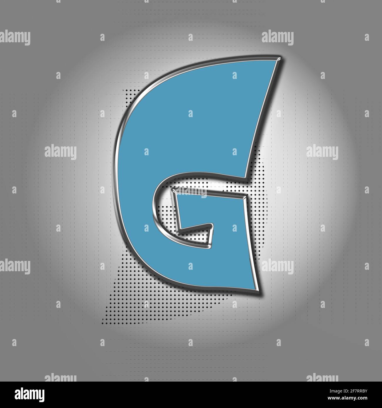 colorful and dainty capital letter with the upper-case character G ...