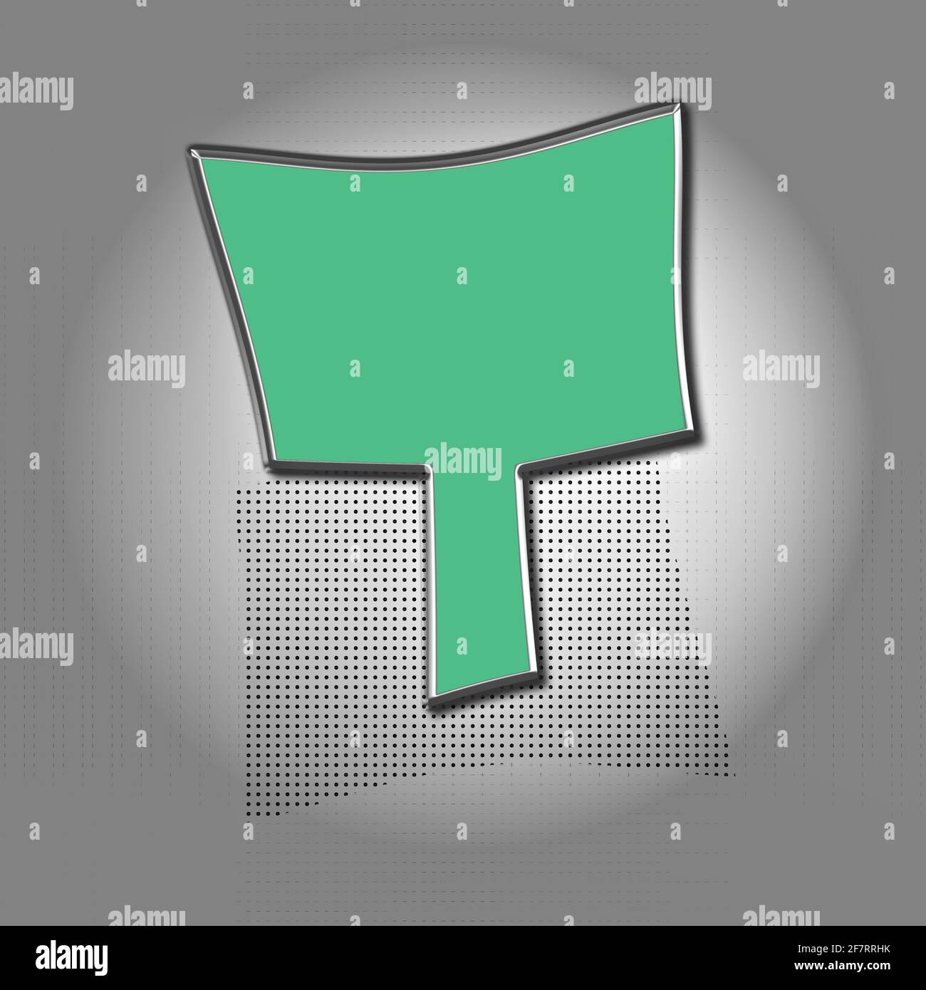 square graphic: colorful and dainty capital letter with the upper-case ...