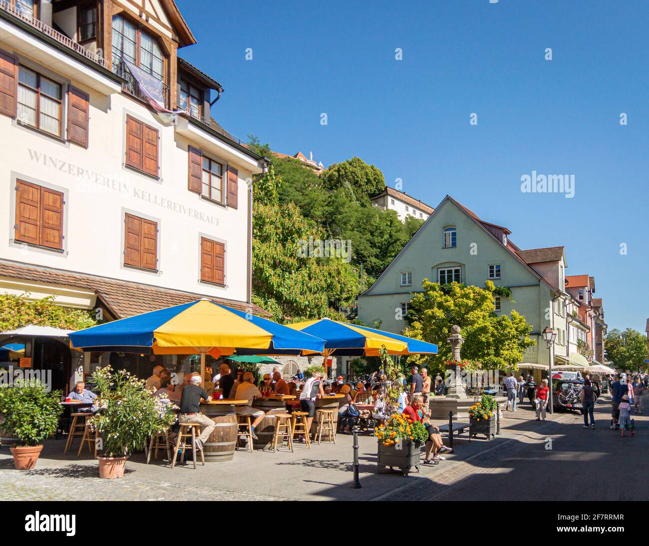 Meersburg, Germany, September 2016 - Street view in the city of ...