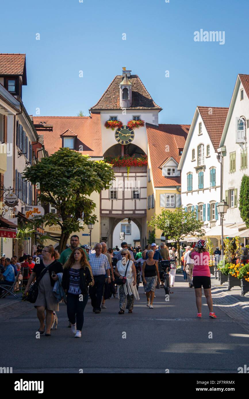 Meersburg, Germany, September 2016 - Historic buildings in the city of ...