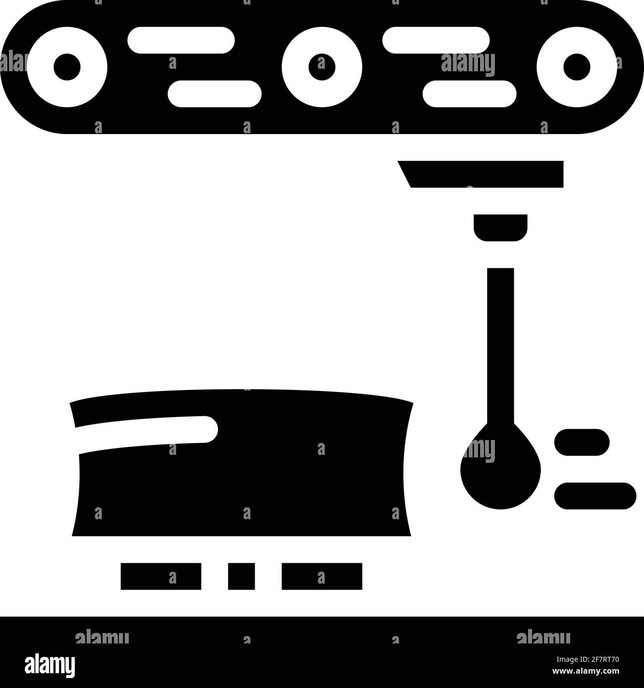 dimension gauge glyph icon vector illustration black Stock Vector Image ...