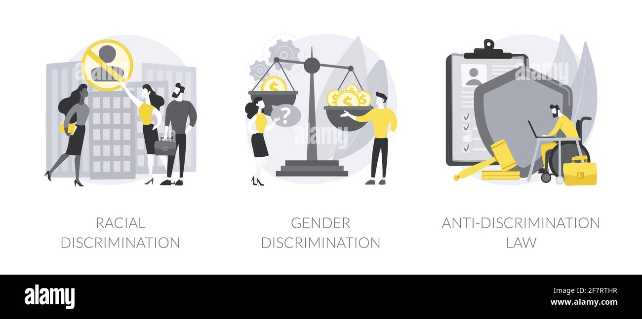 Civil rights violation abstract concept vector illustrations Stock ...