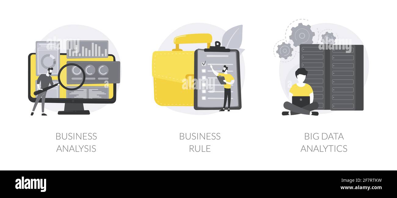 It Project Management Abstract Concept Vector Illustrations Stock