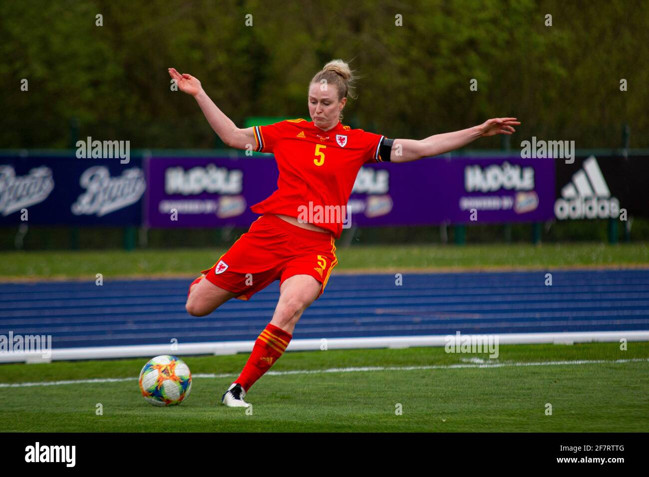 Cardiff, UK. 09th Apr, 2021. Rhiannon Roberts of Wales in action Wales ...
