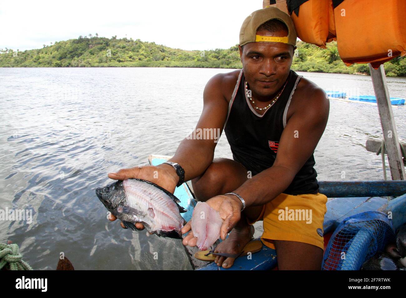 cairu, bahia / brazil - november 20, 2007: Person is seen during ...