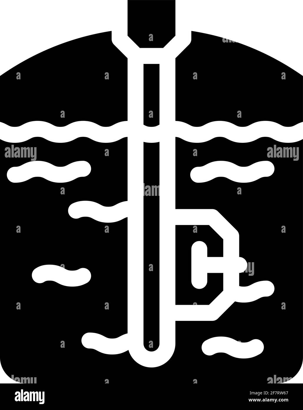 capacitive sensor glyph icon vector illustration black Stock Vector ...
