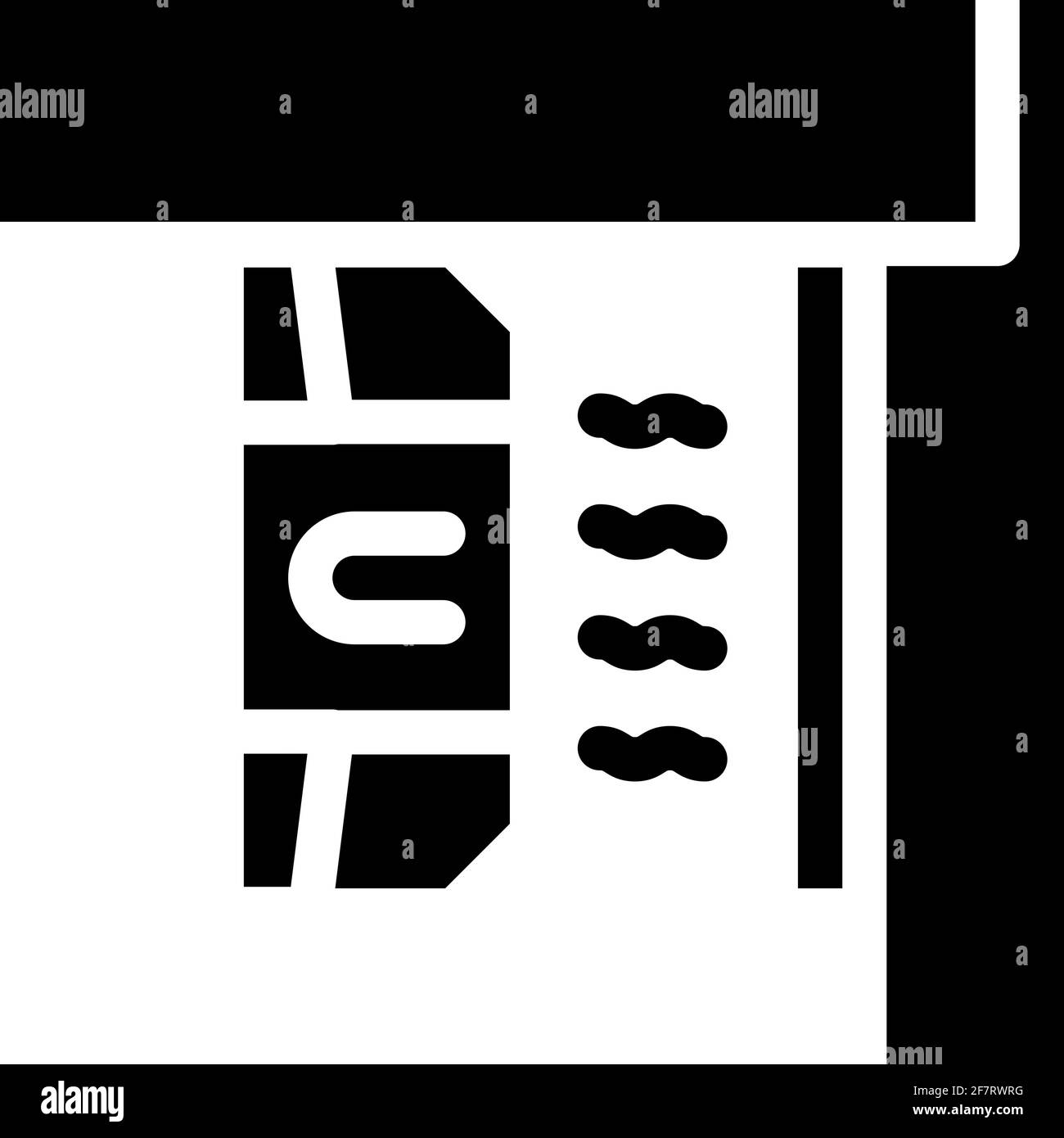 magnetic sensor glyph icon vector illustration black Stock Vector Image ...