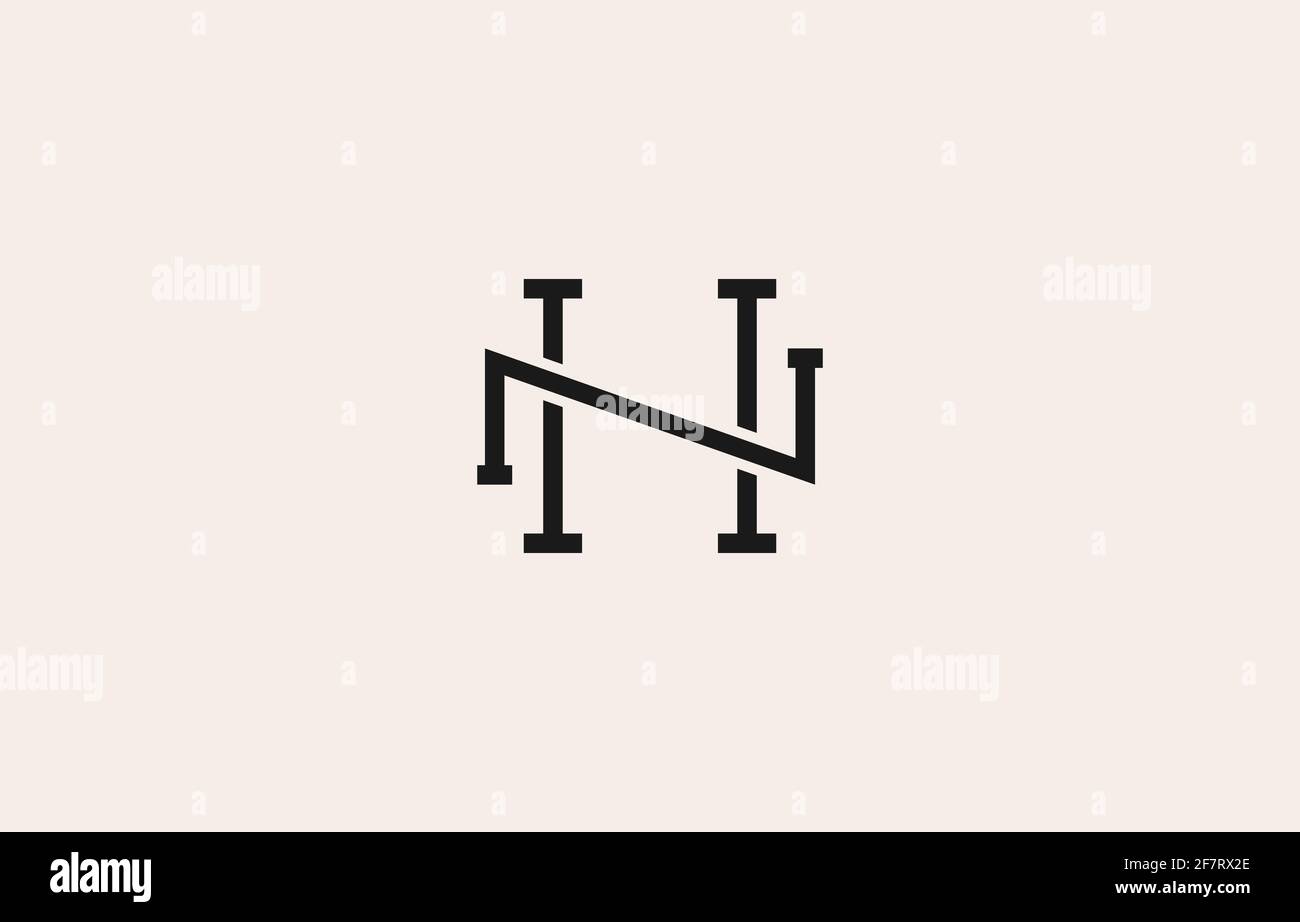Letter N Classic Logo Vector Design Template suitable for personal and ...