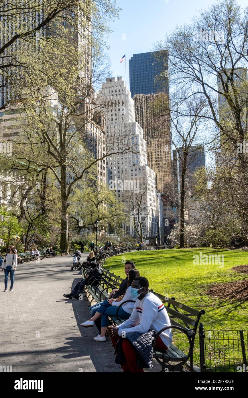 Central Park is beautiful in the springtime, NYC, USA Stock Photo - Alamy