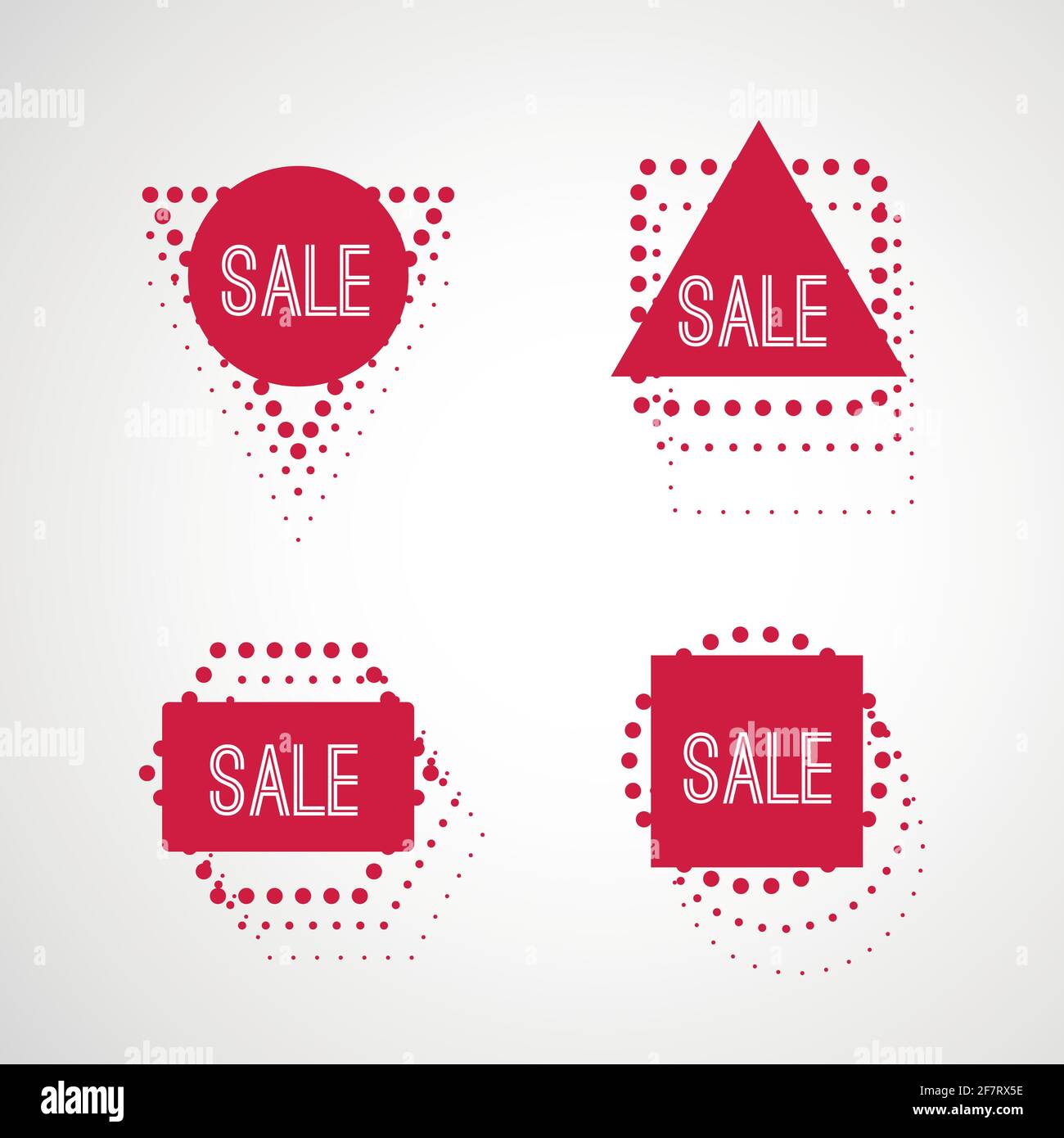 Set: geometric vector sales labels. Vector illustration, flat design ...