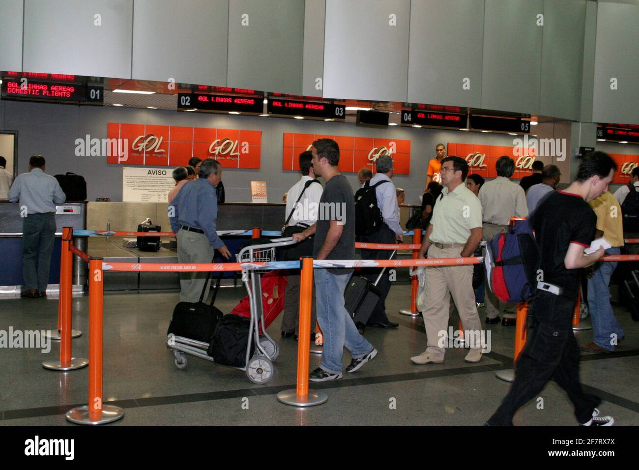 salvador, bahia / brazil - july 7, 2006: Gol airline passengers are ...