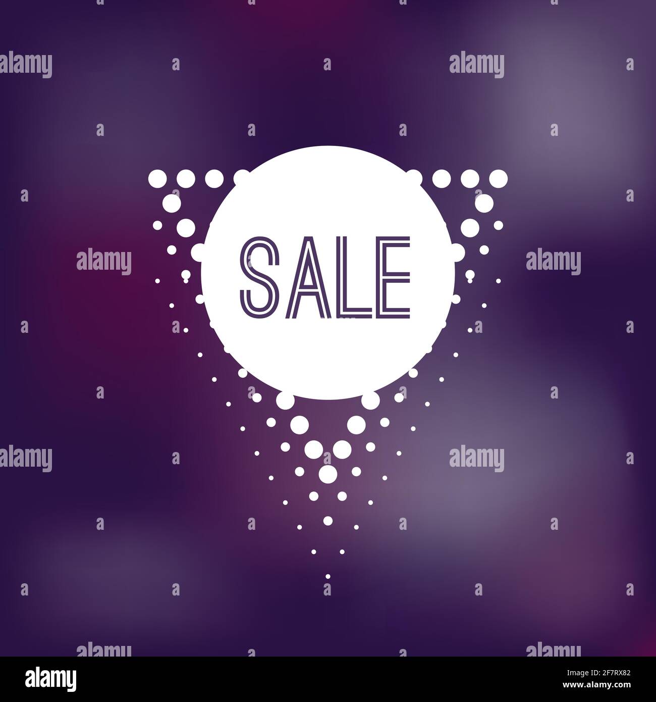 Geometric sale label. Blurred background. Vector illustration, flat ...