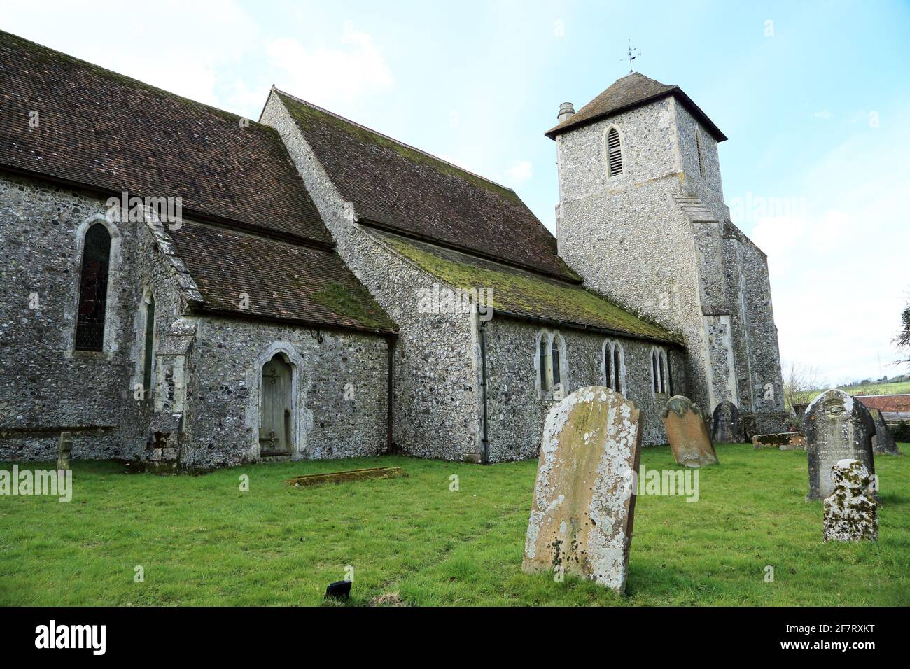 St Mary's church, Stowting, Kent, England, United Kingdom Stock Photo ...