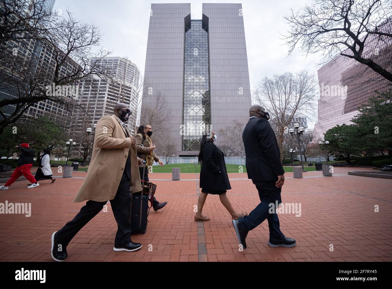 Rodney Floyd led family members including Philonise and Keeta Floyd to ...