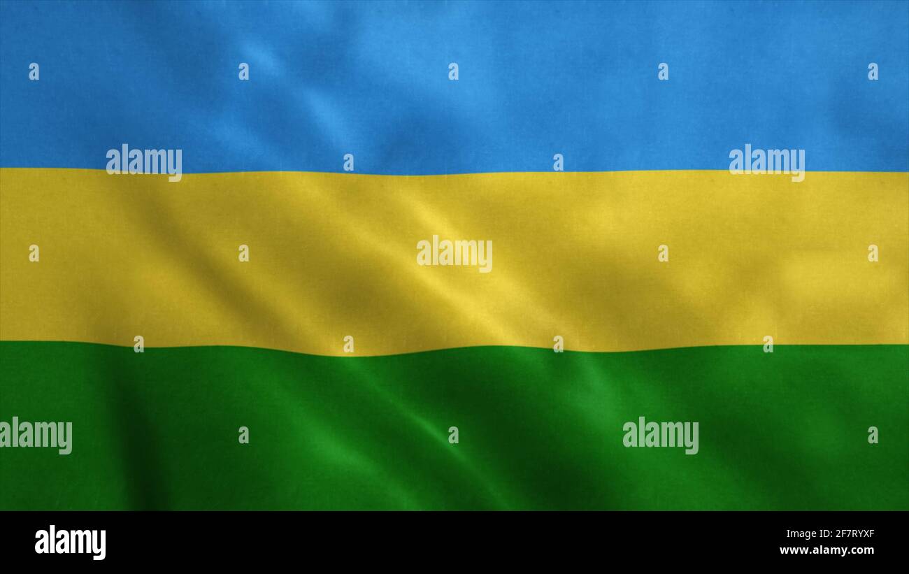 Hatillo flag, city of Puerto Rico. 3d illustration Stock Photo - Alamy