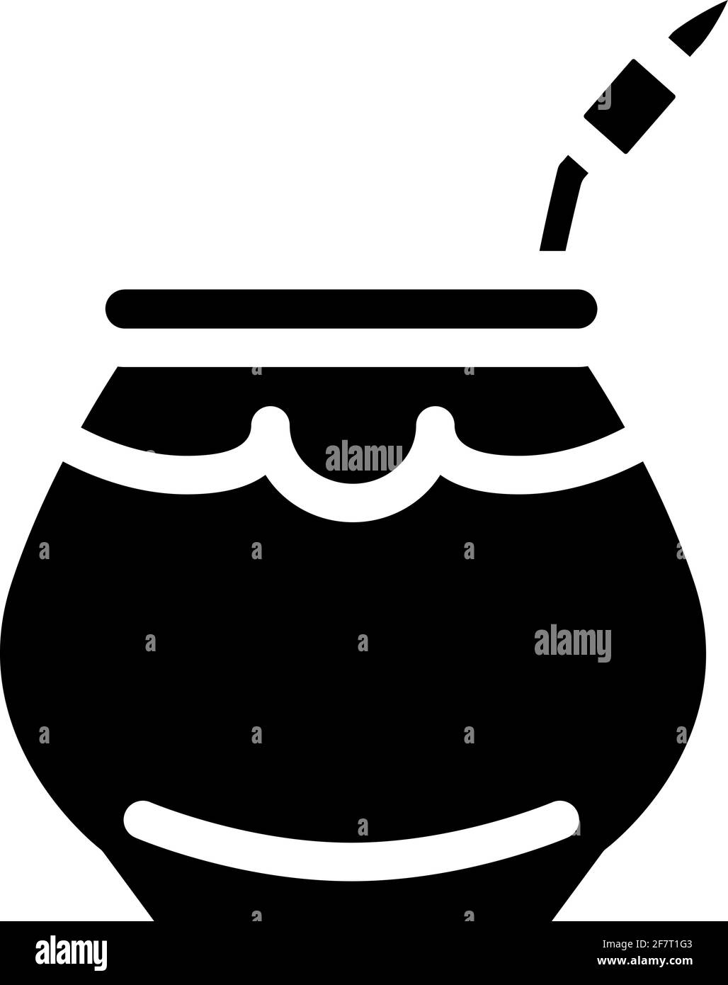 Mate tea thermos Stock Vector Images - Alamy