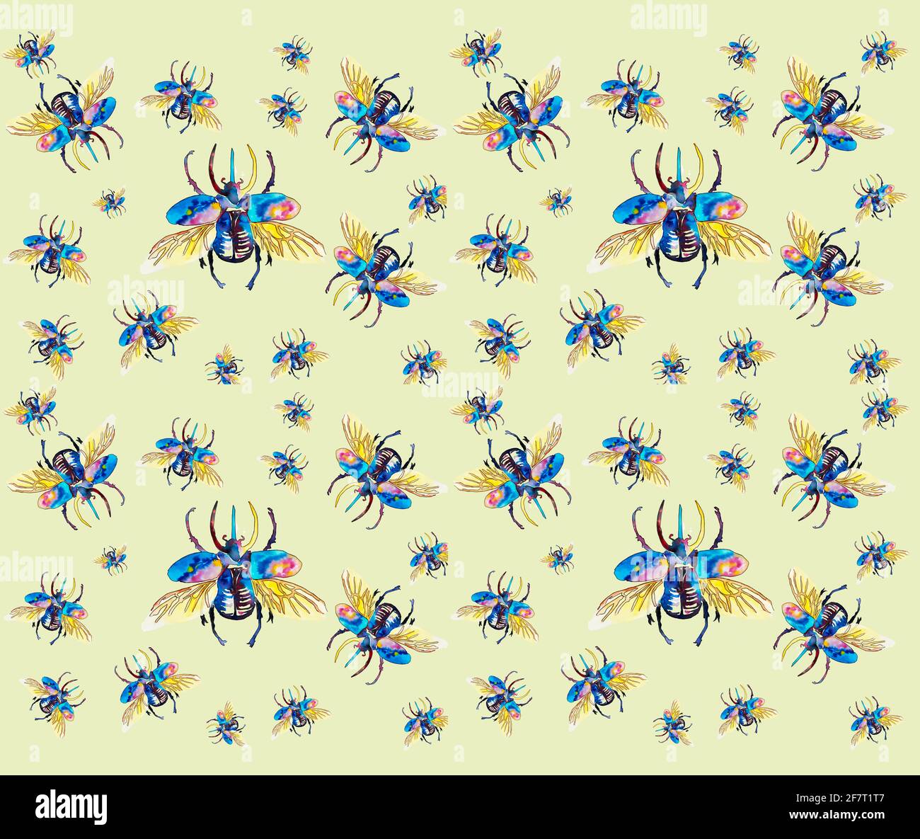 insect and bug patterns for cards fabrics planet Stock Photo - Alamy
