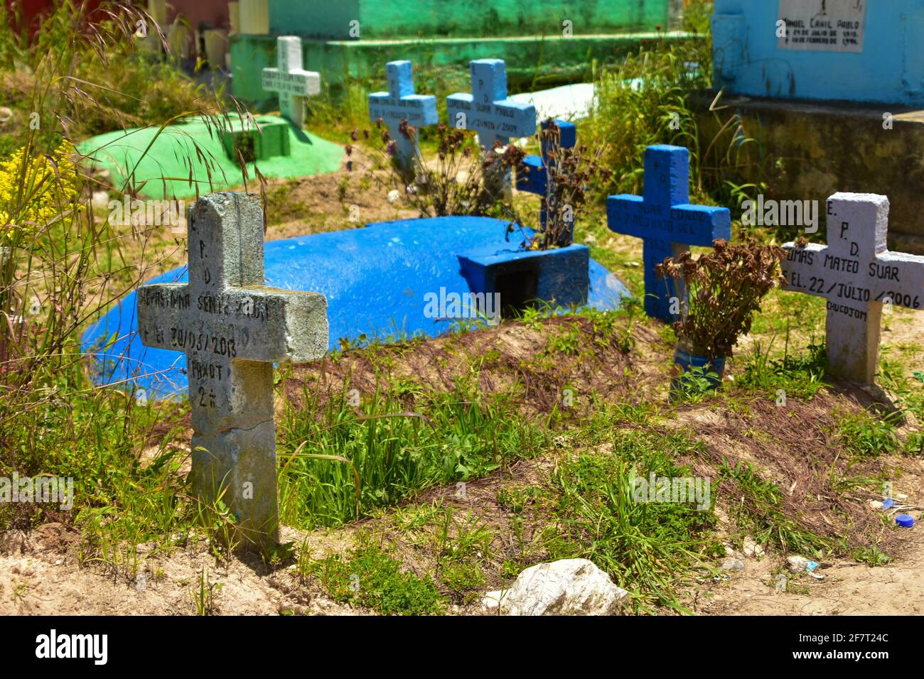 Colourful cemetery in chichicastenango hi-res stock photography and ...